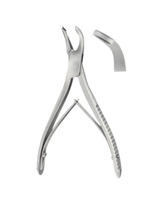 Bone Rongeur Forceps 2A-MEAD, SQUARE TIPS 5" - Slick Surgico